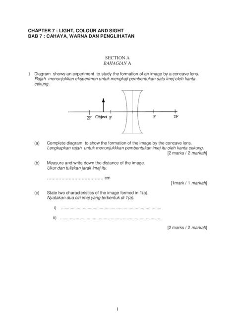 Pdf Chapter 7 Light Colour And Sight Bab 7 Cahaya …€¦ · 2 2 Diagram 2 1 And Diagram 2 2