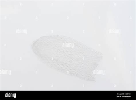 Plastic Mesh Net Protective Packaging Netting Sleeve Isolated On White