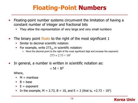 PPT Lecture 6 Fixed And Floating Point Numbers PowerPoint
