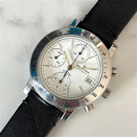Universal Genève Compax 898 400 Stainless Steel White 1990 Dealer