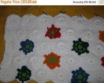 Turtle Blanket Etsy