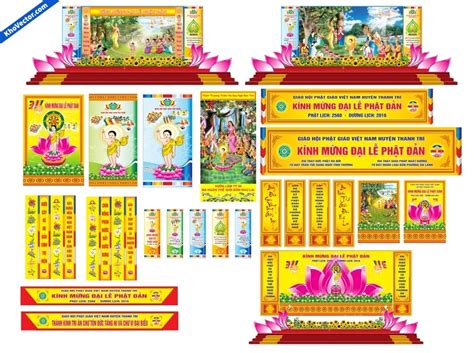Tổng Hợp Thiết Kế Mừng Đại Lễ Phật đản File Corel Vector