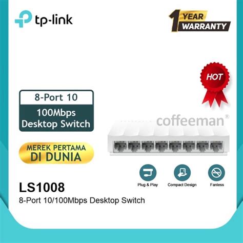 Tp Link Ls1008 8 Port 10 100mbps Desktop Switch Shopee Philippines