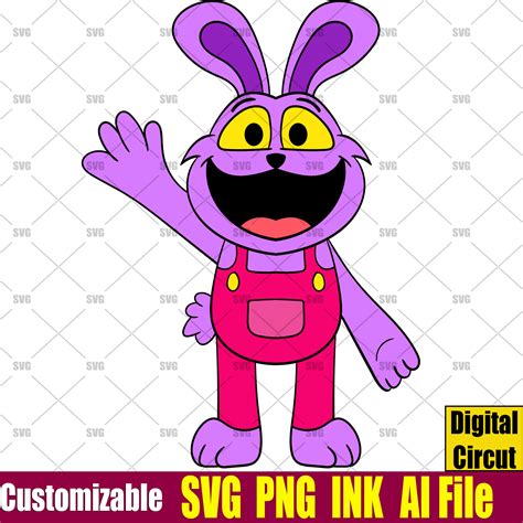 Jax Humanized Bubba From Poppy Playtime Svg Smiling Critters Inspire Uplift