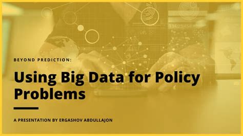 Using Big Data For Policy Problems Pdf Artificial Intelligence Technology And Computing