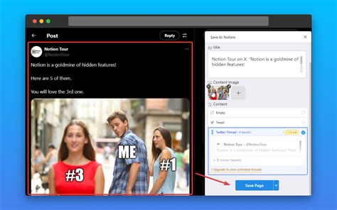 How To Save Twitterx Threads In Notion Notion Tour