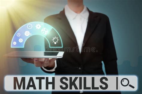 Text Sign Showing Math Skills Word For Starting To Learn How To Count