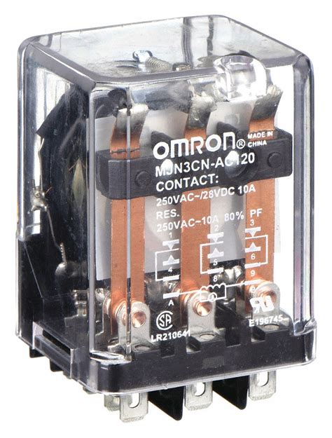 Omron Socket Mounted 10 A Current Rating General Purpose Relay 5zh89 Mjn3c N Ac120 Grainger