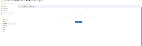 Dont Have Access To Budget Dashboard In The Azure Portal Microsoft Qanda