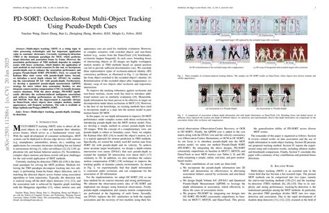 Pd Sort Occlusion Robust Multi Object Tracking Using Pseudo Depth Cues