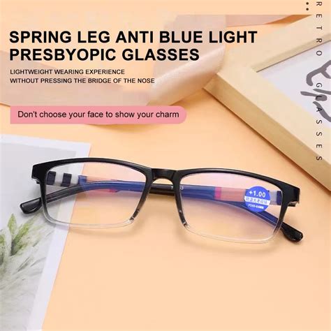 Reading Glasses For Men Women Anti Blue Rays Presbyopia Eyeglasses