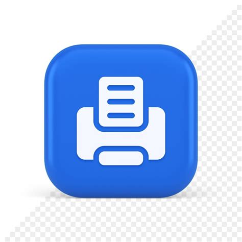 Premium Psd Printer Machine Device For Paper Document Print Button Ink Printout Technology 3d Icon