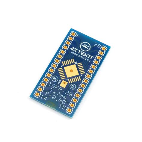 TQFP 28 LQFP 28 To DIP Adapter 7mm X 7mm P0 80mm Pack Of 2 Artekit Labs