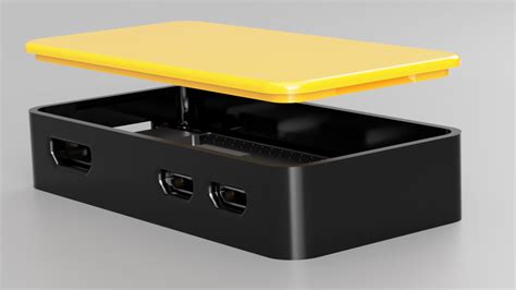 fichier 3d gratuit snapcase raspberry pi zero w avec découpes・plan imprimable en 3d à