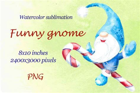 Funny Gnome Sublimation Png Graphic By Juliart · Creative Fabrica