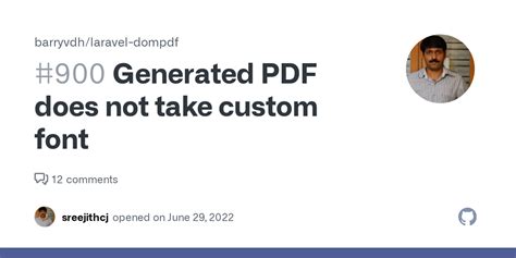 generated pdf does not take custom font · issue 900 · barryvdh laravel