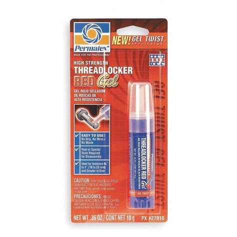 Permatex Threadlocker Red High Strength 10g 0 35 Oz 27010 Zoro