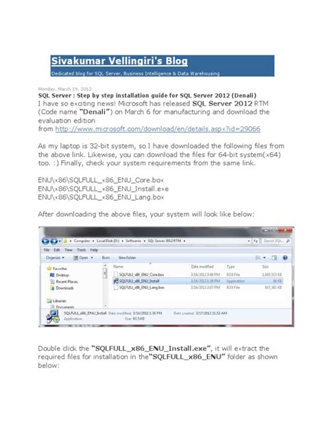 2012 Installation Guide Pdf Microsoft Sql Server Computer Data