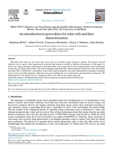 Mxenes Perovskite Solar Cells Pdf Doping Semiconductor Pn Junction