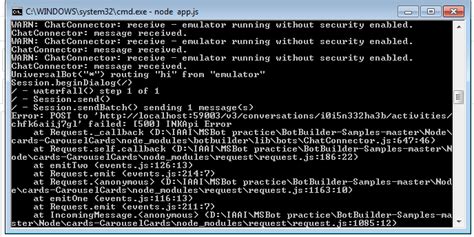 Not Able To Run The Sample · Issue 265 · Microsoftbotbuilder Samples · Github