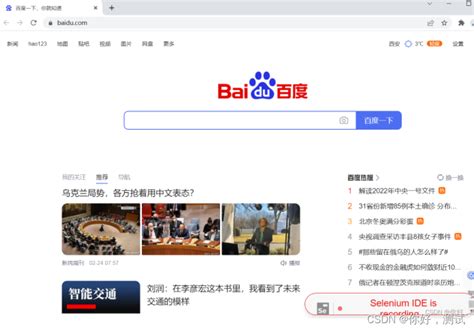 Selenium Ide使用案例：文本（text）和标题（title）断言assert Title Csdn博客