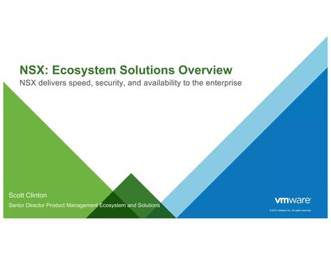 Vmware Nsx Ecosystem Overview Ppt