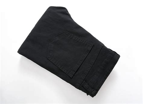 Wholesale Fashion Ripped Mens Red Biker Jeans Slim Fit Elastic Cotton