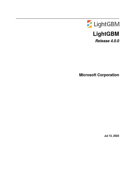 Lightgbm Pdf Graphics Processing Unit Command Line Interface