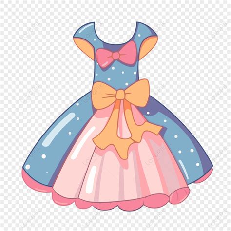 드레스 클립 아트 활과 만화 드레스의 그림 벡터 Png 일러스트 무료 다운로드 Lovepik