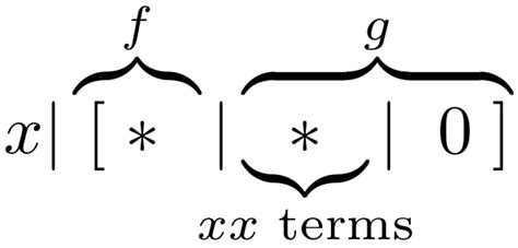 matrices vertical alignment of arrays in an array tex latex stack
