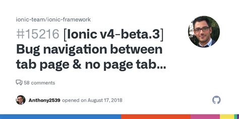 Ionic V4 Beta3 Bug Navigation Between Tab Page And No Page Tab Back