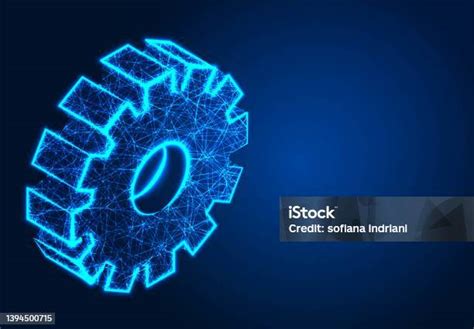 다각형으로 구성된 기어링 낮은 폴리 벡터 일러스트 레이 션 3차원 형태에 대한 스톡 벡터 아트 및 기타 이미지 3차원 형태 기계 부분 기어 기계 부분 Istock