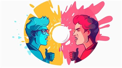 Premium Vector Colorful Mix Icon For Argument