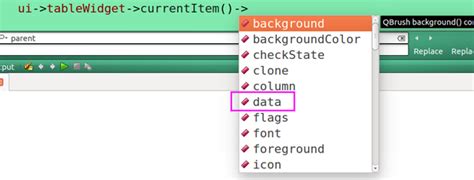 Qt Tablewidget