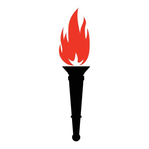 Torch Icon Vector 21951407 Vector Art At Vecteezy