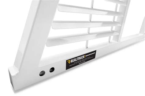 Backrack Louvered Rack Frame Only White Fits 1999 2025 Ford F 250