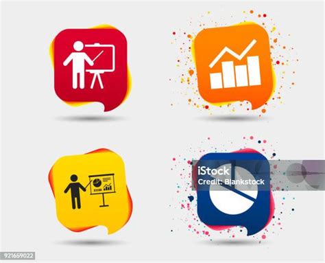 다이어그램 그래프 파이 차트 프리젠테이션 광고판 이라고 생각합니다 간판에 대한 스톡 벡터 아트 및 기타 이미지 간판 곡선 공연 Istock