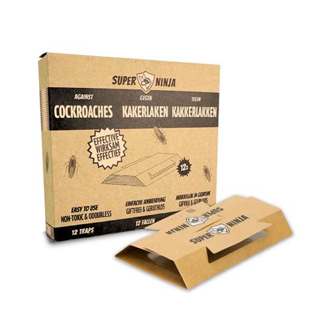 Super Ninja Cockroach Traps Pack Of 12 Aussie Pharma Direct