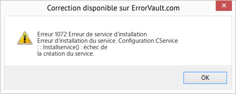 Comment Réparer Erreur 1072 Erreur De Service Dinstallation Erreur