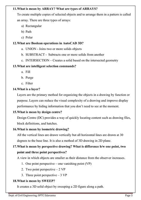 Cad Lab Model Viva Questions Pdf