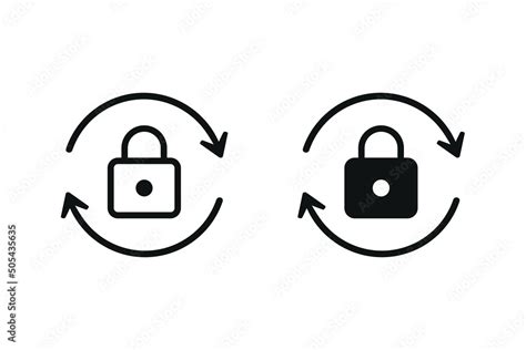 Reset Password Security Vector Illustration Stock Vector Adobe Stock