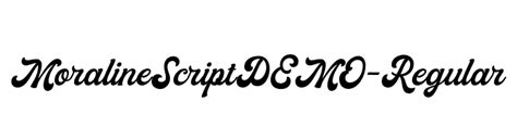 Moraline Script DEMO Regular Font FFonts Net