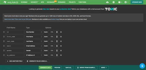 Using Mockaroo To Create Data The Data School Down Under
