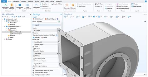 将 CATIA V5 CAD 文件导入 COMSOL Multiphysics 必威bwey