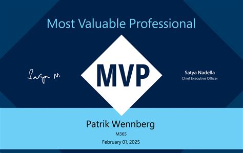 I Was Awarded Microsoft Mvp In M365 Wennbergit