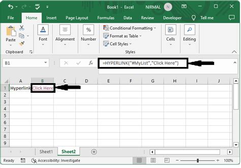 How To Create Dynamic Hyperlink To Another Sheet In Excel