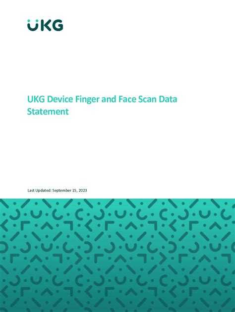 Fillable Online Ukg Face Scan Timekeeping Device Notice And Consent Fax Email Print Pdffiller