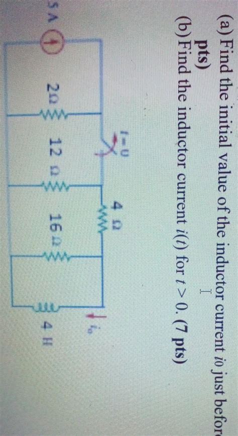 Solved The Switch In The Circuitin Figure 1 Has Been Closed Chegg Com