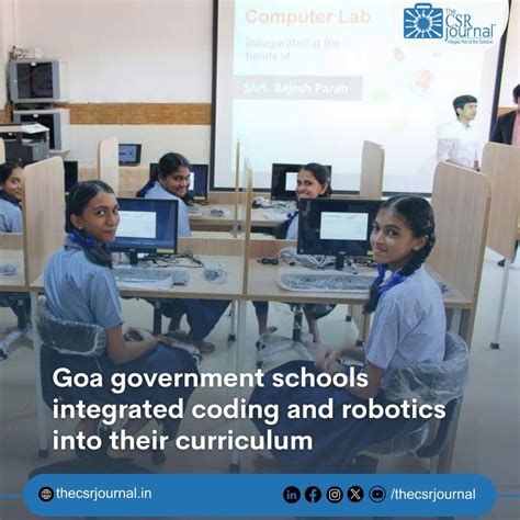 The Csr Journal On Linkedin Goa Digitaleducation Coding Robotics