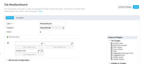 Howto Customize The Dashboard Jsf Ui Nuxeo Documentation